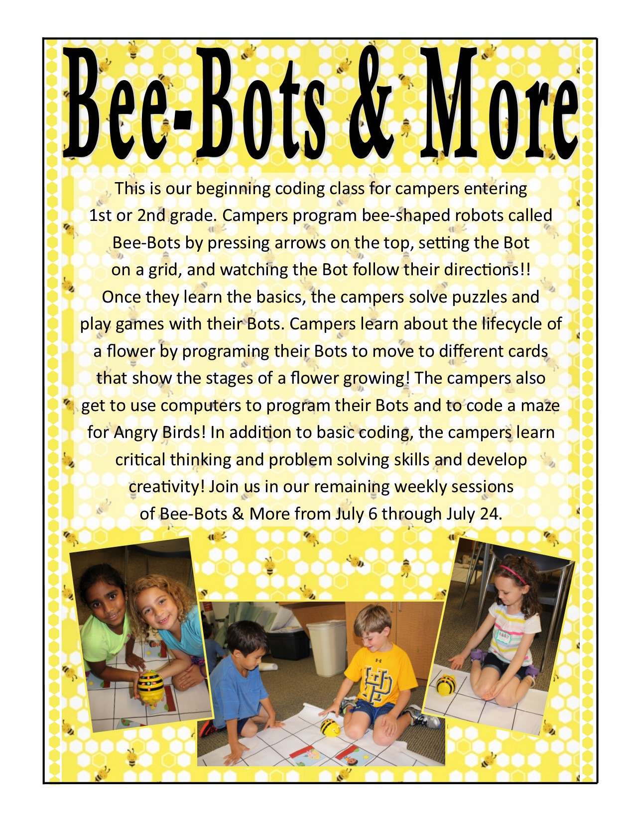Bee Bots – SUMMER AT HOCKADAY
